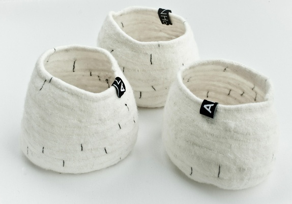 TEKSTILFORM, off-white med svart decor no2 - Epla