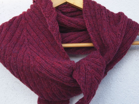 Strikket skjerf - Epla
