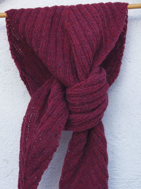 Strikket skjerf - Epla