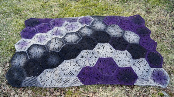 Heklet pledd, salg -30% - Epla