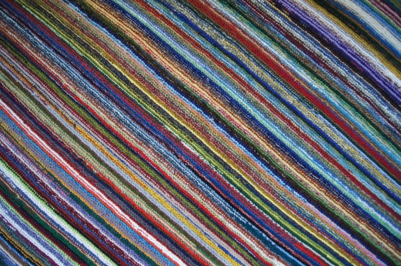 Strikket pledd - Epla