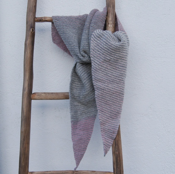 Strikket skjerf - Epla