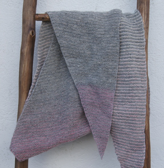 Strikket skjerf - Epla