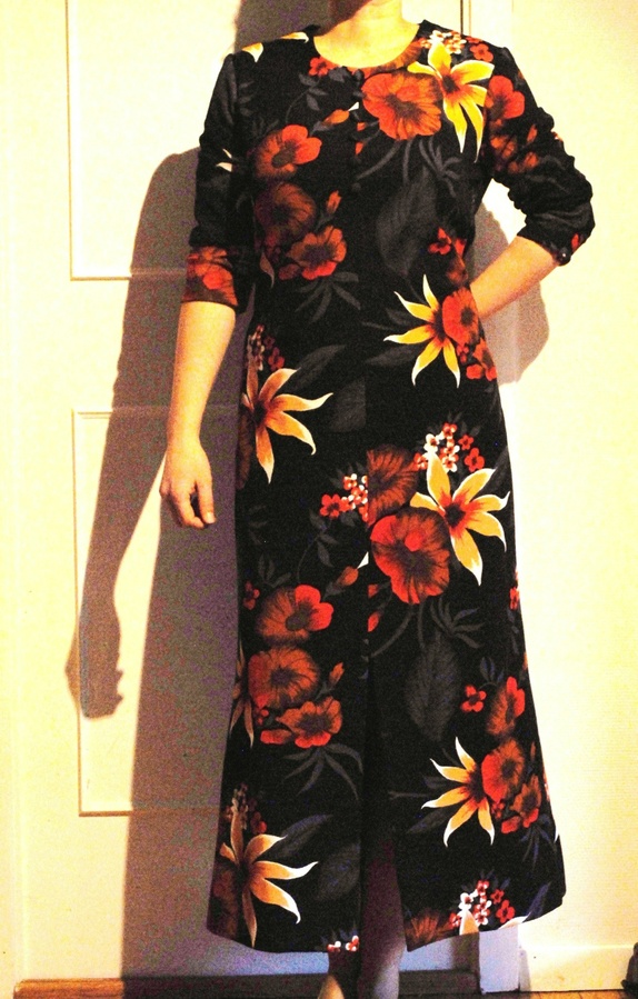 Nydelig lang 60-talls kjole str 42 - Epla