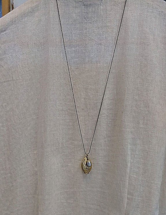 Reservert for Silje. Halskjede med medaljong for 4 bilder pn31 - Epla