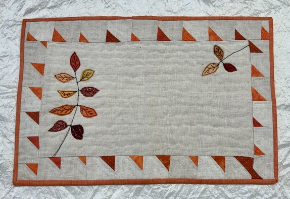 SALG Avlang brikke i høstfarger - Epla