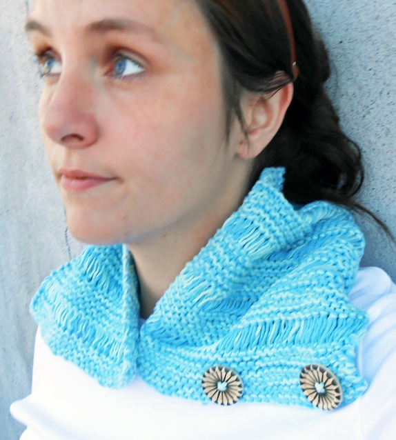 Blå og mintgrønn hals - Epla