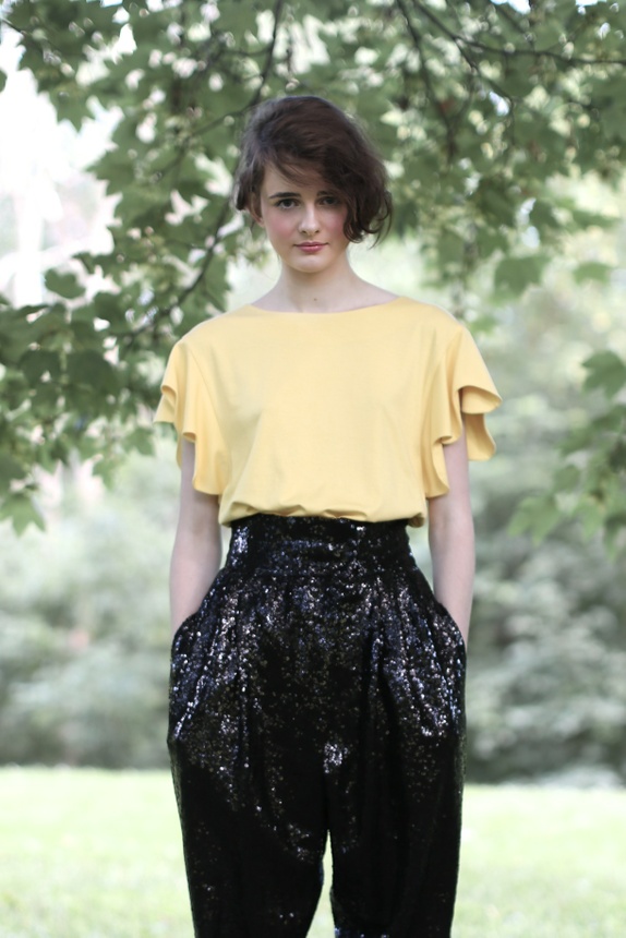 SOMMERSALG! Gul jerseytopp - Epla