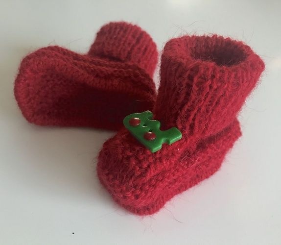 Alpakka Baby jule-tøfler - Epla