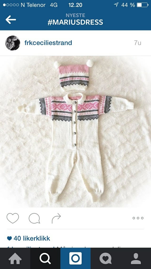 Mariusdress jente/gutt str.9-12 mnd - Epla