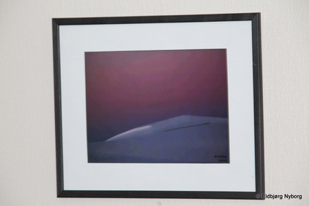 Månemeditasjon (32 cm x 39 cm innrammet) - Epla