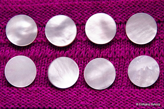 Perlemorknapper 8 stk. - Epla