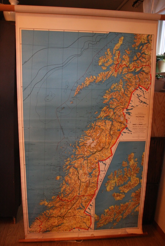 Gammelt kart over Nordland /Lofoten SALG - Epla