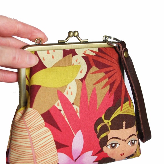 Frida Kahlo - romslig portemone/wristlet - Epla