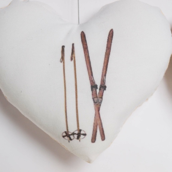 Nostalgi, julehjerter - 2 stk - Epla