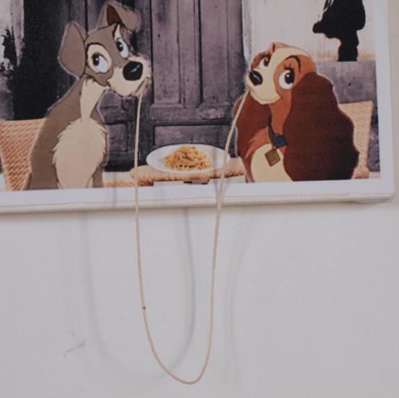 Lady & Landstrykeren anno 2013 - mini lerret 15 x 15 cm - Epla