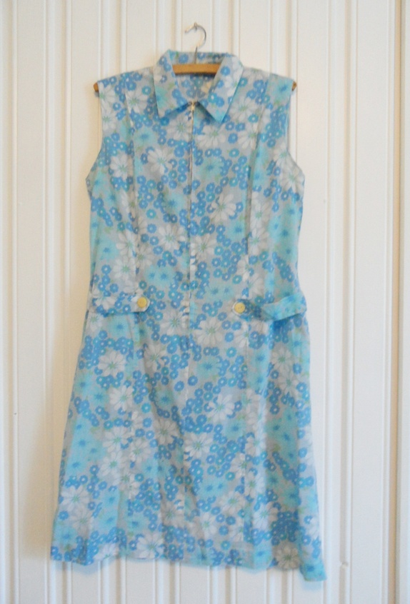 Retro blomstrete vintage kjole - Epla