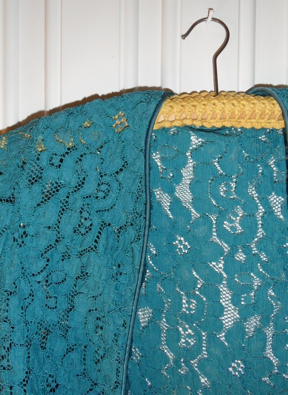 Petrolblå vintage blonde jakke - Epla