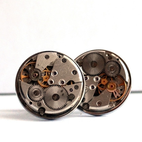 Steampunk mansjettknapper, 18 mm. - Epla