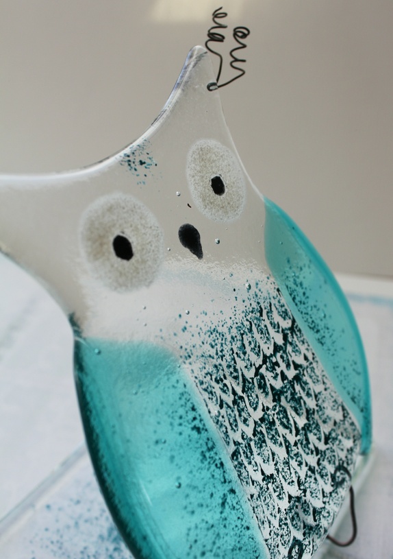 Ugle - Telysholder laget av kunstglass! *Bestillingsvare* - Epla