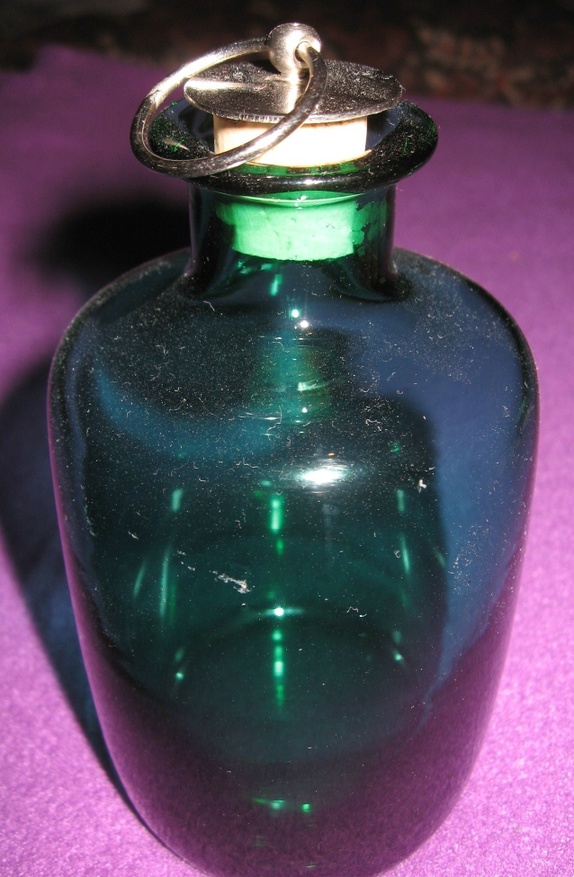 Glass flaske grønn - Epla