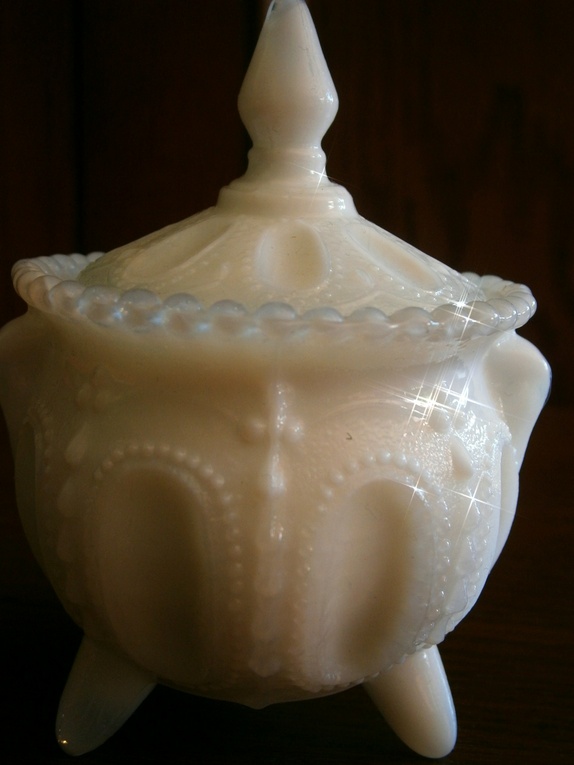 Skål med lokk Opalin - Epla