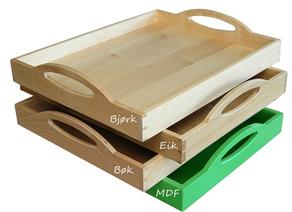 Håndlaget serveringsbrett i heltre bjørk - Epla
