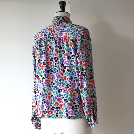 Herlig vintage silkebluse str 38 - Epla