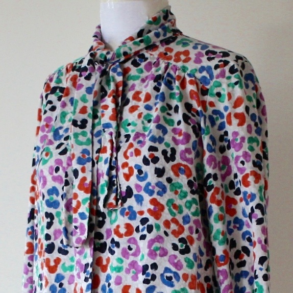 Herlig vintage silkebluse str 38 - Epla