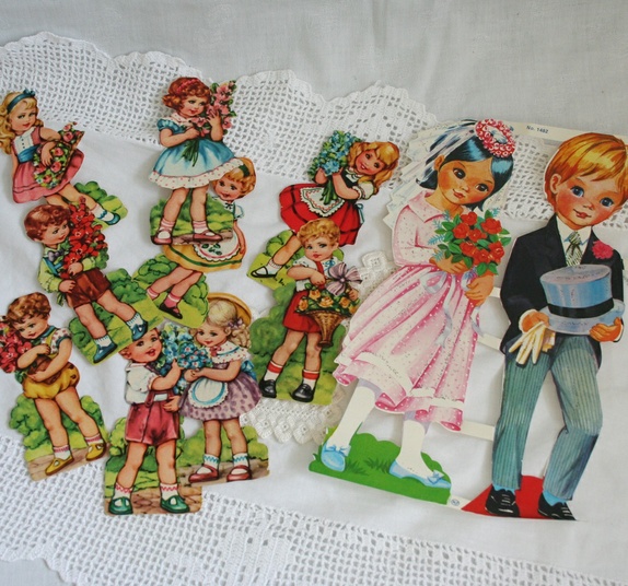 Gamle glansbilder. - Epla