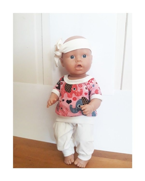 Dukkeklær til dukke 36 cm, - Epla