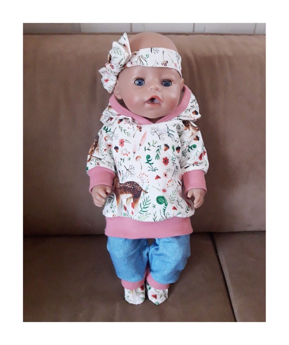 Dukkeklær til dukke 43cm, - Epla