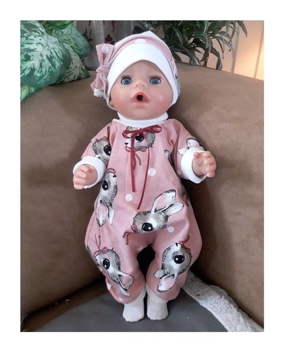 Dukkeklær til dukke 43cm, - Epla