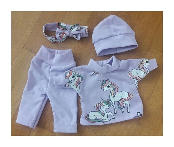 Dukkeklær til dukke 43-cm,ute og inne sett - Epla