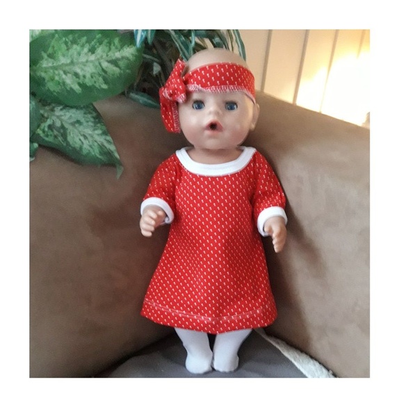 Dukkeklær til dukke 43 cm, - Epla
