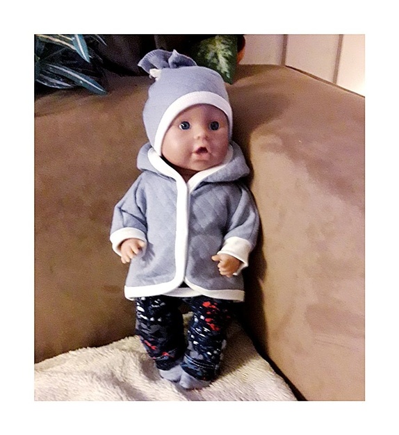 Dukkeklær til dukke 36cm, ute og inne sett - Epla