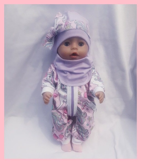 Dukkeklær til dukke 43cm, - Epla