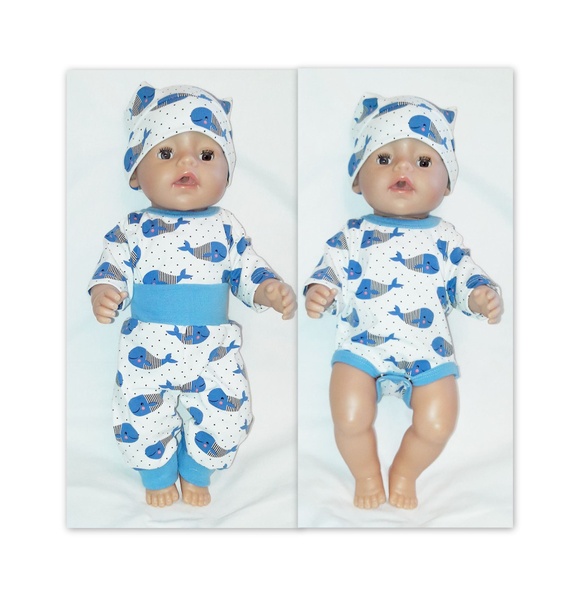 Dukkeklær til dukke 43 cm, - Epla