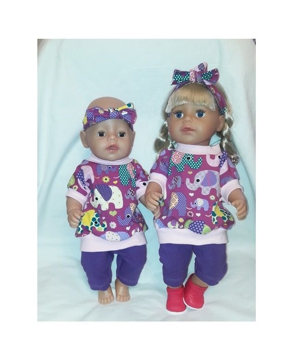 Dukkeklær til dukke 43 cm, 1 sett - Epla