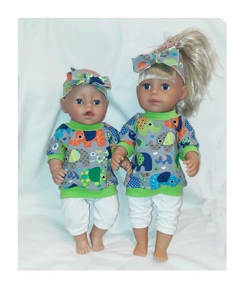 Dukkeklær til dukke 43 cm, 1 sett - Epla