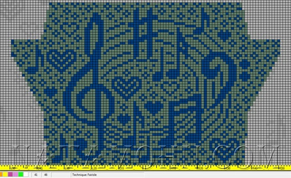 Fingerløse "Musikk – votter” - Epla