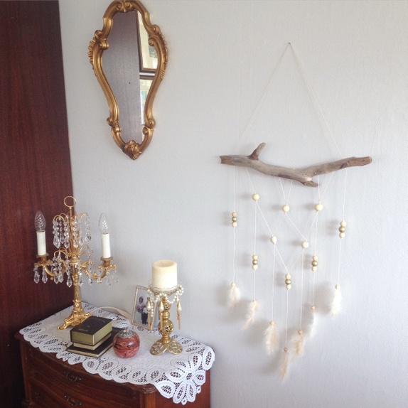 Naturfarget veggpynt - Epla