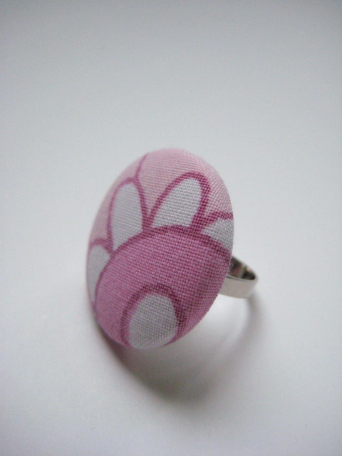 SALG! -50% Rosa ring med rosa blomst - Epla