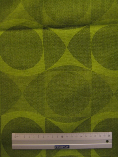 Retro stoff - grønt stoff med litt glans - Epla