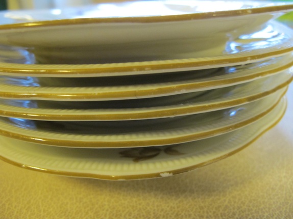 6 Vintage asjetter i Porsgrund Porselen - Epla