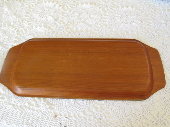 Retro formpresset teakfat - Epla