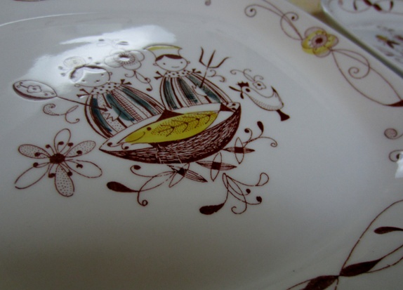 JANUARSALG! 2 stk StavangerFlint fat Flamingo Chef -design Inger Waage - Epla