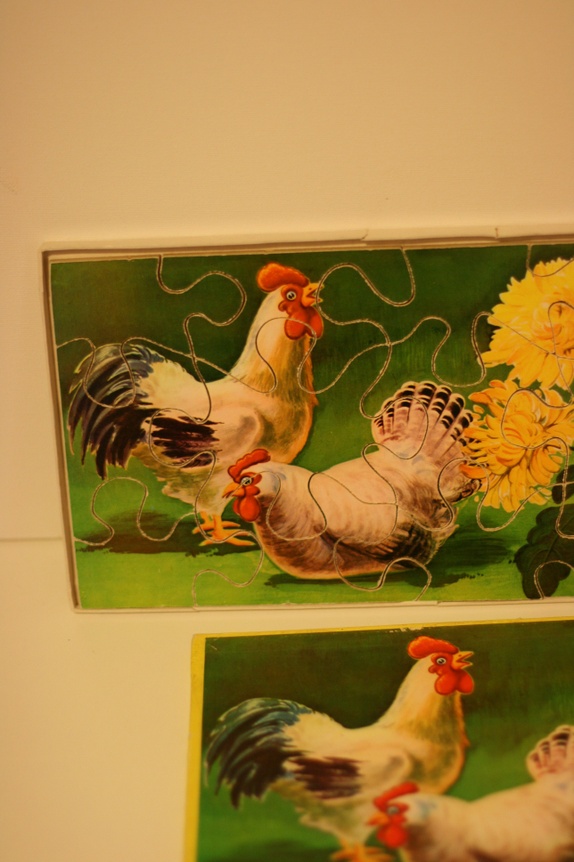 Gammelt puslespill med påskemotiv - Epla