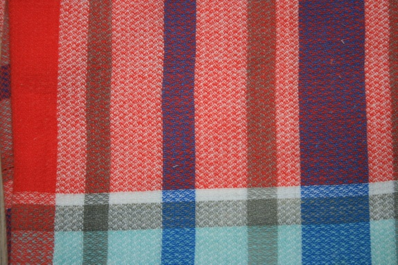 Vevd rutete duk 77x83 cm - Epla