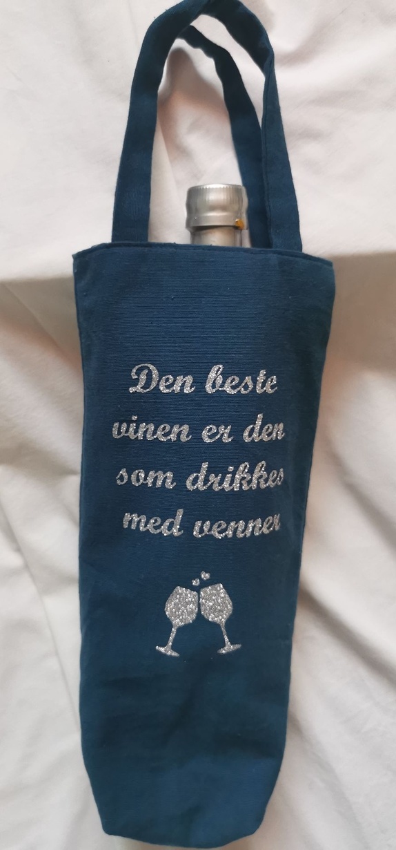 Gavepose til vinflaske - Epla